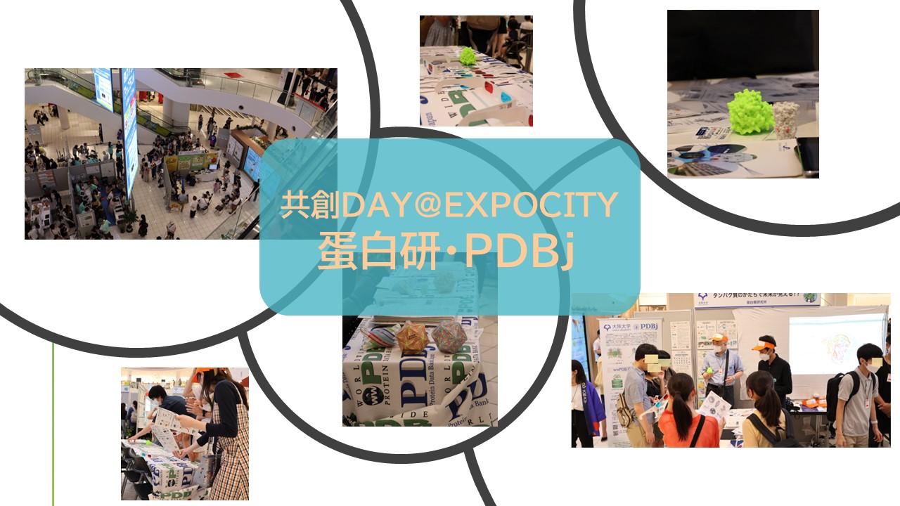 【開催報告】大阪大学共創DAY＠EXPOCITY2023『未来社会を創造中！』蛋白研出展 - 大阪大学 蛋白質研究所